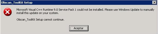 Microsoft visual CC ++ Runtime 9. Service Pack 1 - Microsoft Q&A