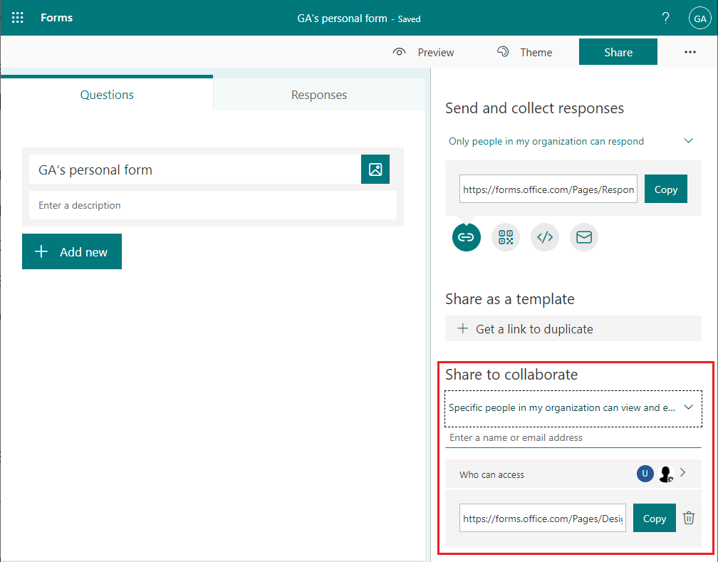 How can I limit the responses from being seen by all users on a group ...