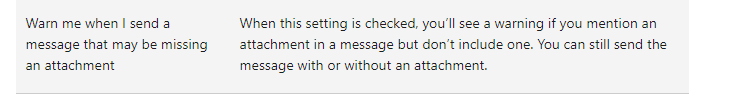 Missing attachment alert - Microsoft Q&A