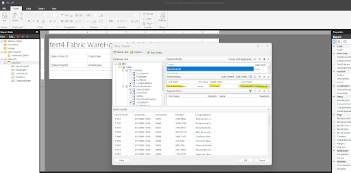 In Power BI Report Builder, in Query Designer, relationships that are ...