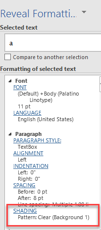 White Text Background in Text Box - Microsoft Q&A
