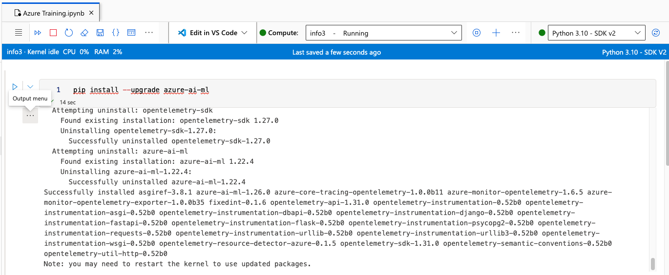AttributeError: 'DefaultAzureCredential' object has no attribute '_to_datastore_rest_object ...