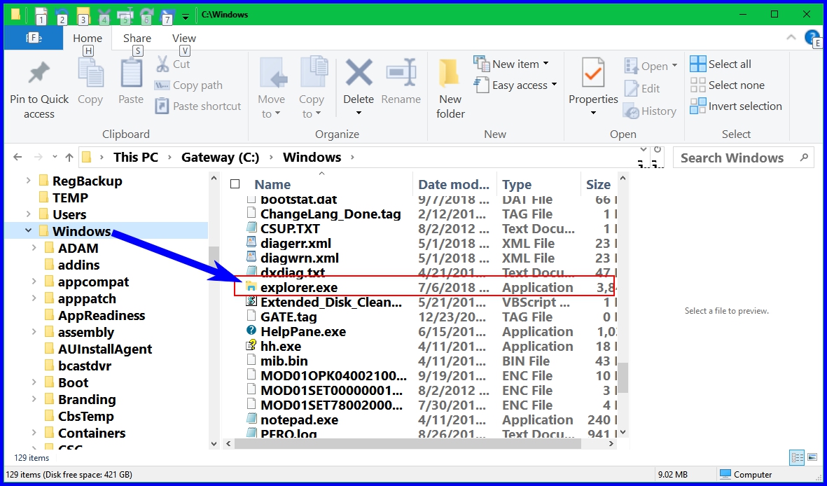 Where can I download explorer.exe file from? - Microsoft Q&A