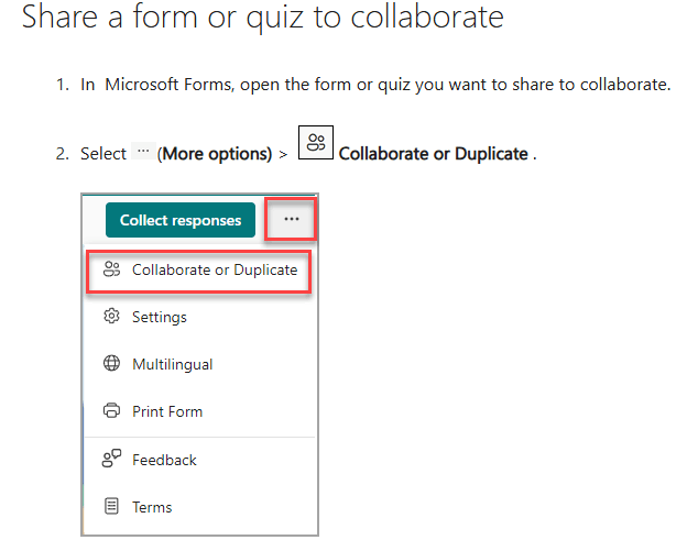 How can i create a link from microsoft forms for people to use ...