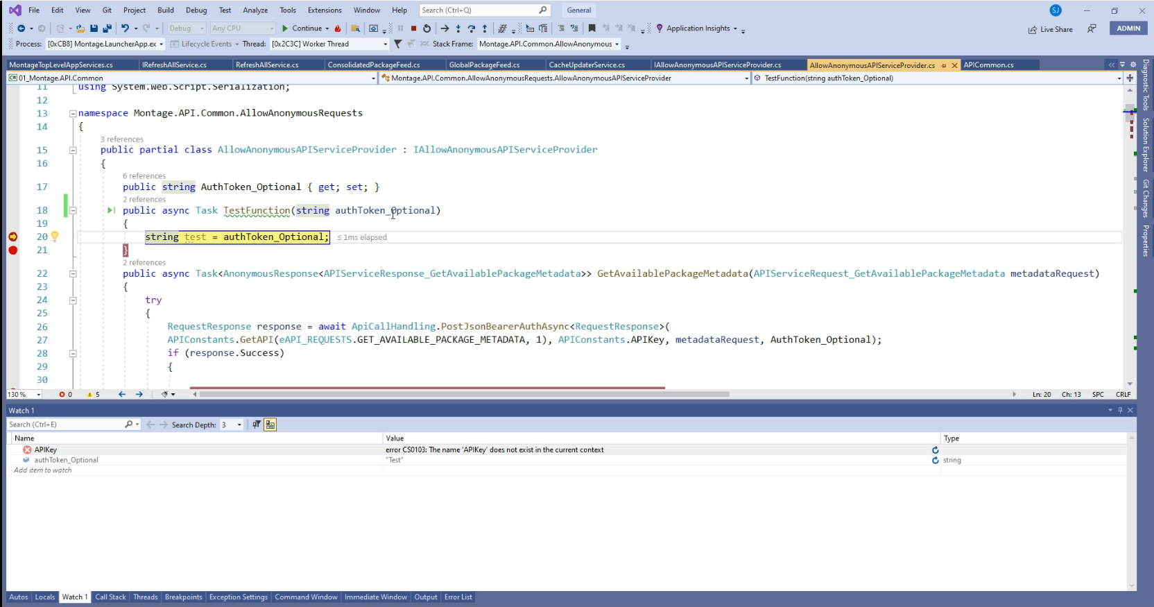 Async method is not showing UI context of declared variables ... Async method is not showing UI context of declared variables ...