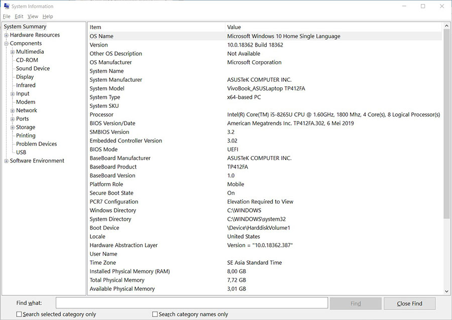 ELAN WBF Fingerprint Sensor on ASUS Laptop cannot start - Microsoft Q&A