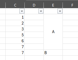 filter in merged cells - Microsoft Q&A