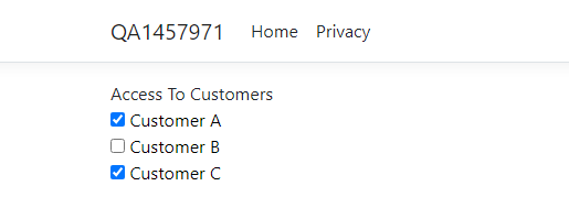 dynamic checkbox is not showing selected value in ASP.Net core Razor ... dynamic checkbox is not showing selected value in ASP.Net core Razor ...