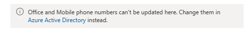 Change the contact number via exchange online - Microsoft Q&A