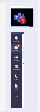 I am not getting chat notifications on the Teams icon on my taskbar ...
