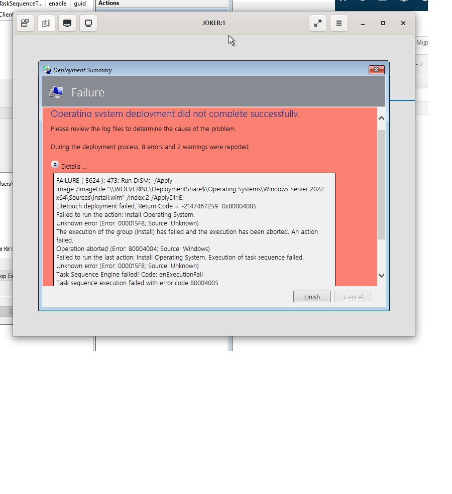 Problem using MDT 2022 server with win11 - Microsoft Q&A