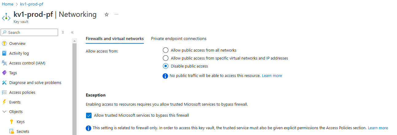 Secret Loading Fails In Azure Data Factory Linked Services When I Try To Use Azure Key Vault