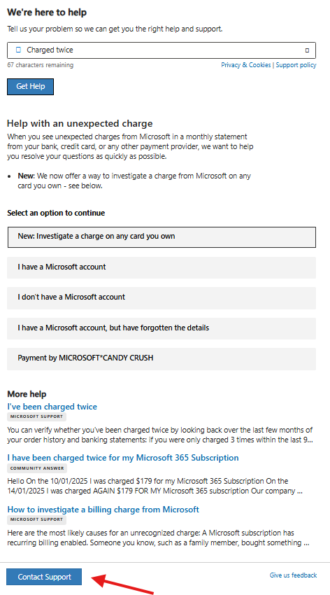 How do I contact support? - Microsoft Q&A