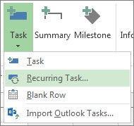 MS Project Online Recurring Tasks - Microsoft Q&A