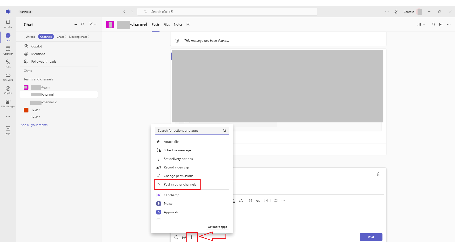 Posting in multiple channels option and student access to uploaded ...
