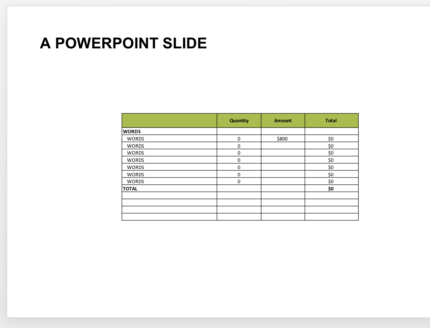 Excel Spreadsheet on a PPT Slide - Microsoft Q&A