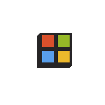 We have redesigned a retro version of the microsoft logo and wanted it ...