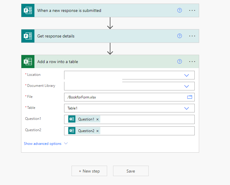 Moving Power Automate form data to a protected excel sheet? - Microsoft Q&A