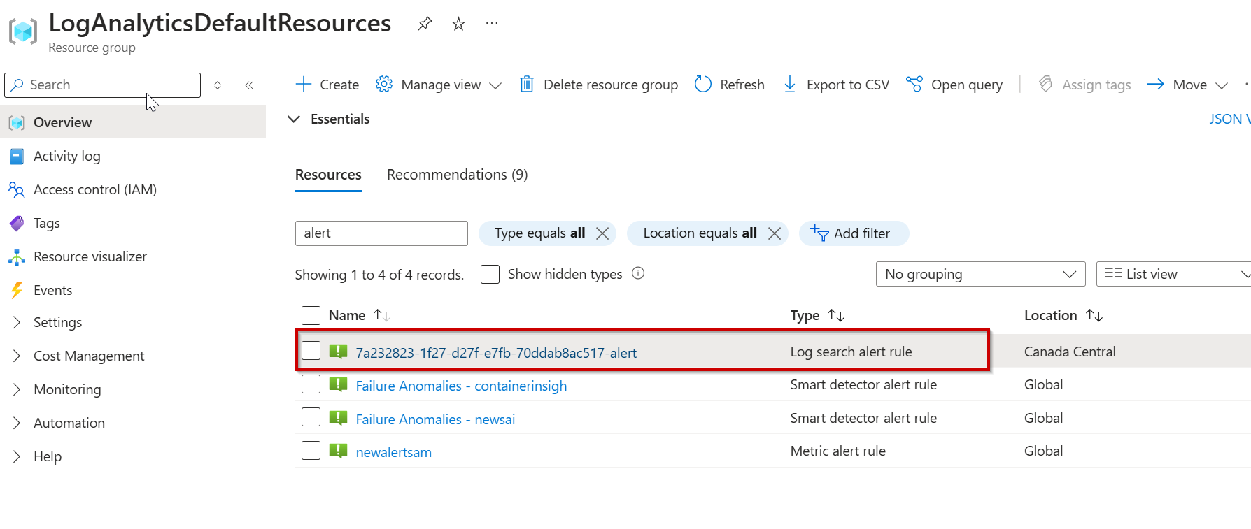 Receiving a bad request - The application could not be found error when creating a Monitor ...