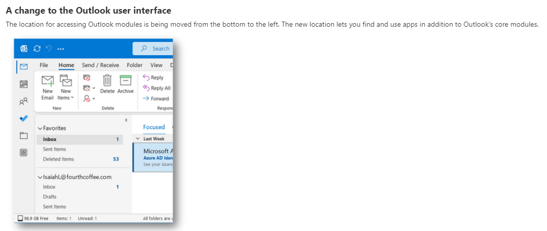 outlook email changed layout on its own - Microsoft Q&A