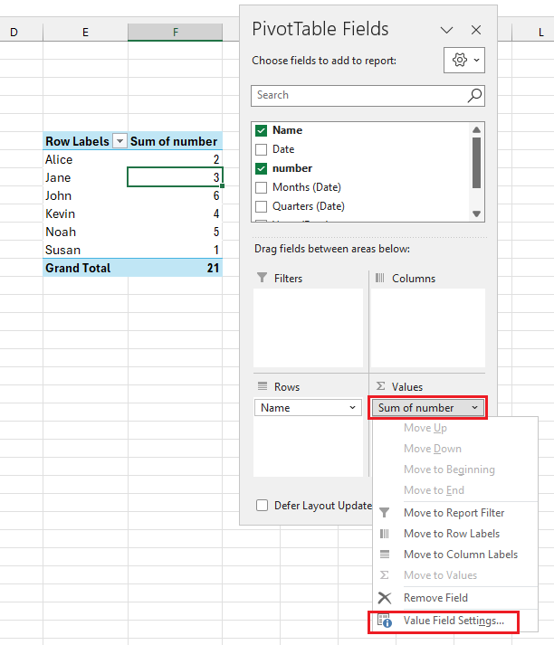 Excel pivot table - Microsoft Q&A