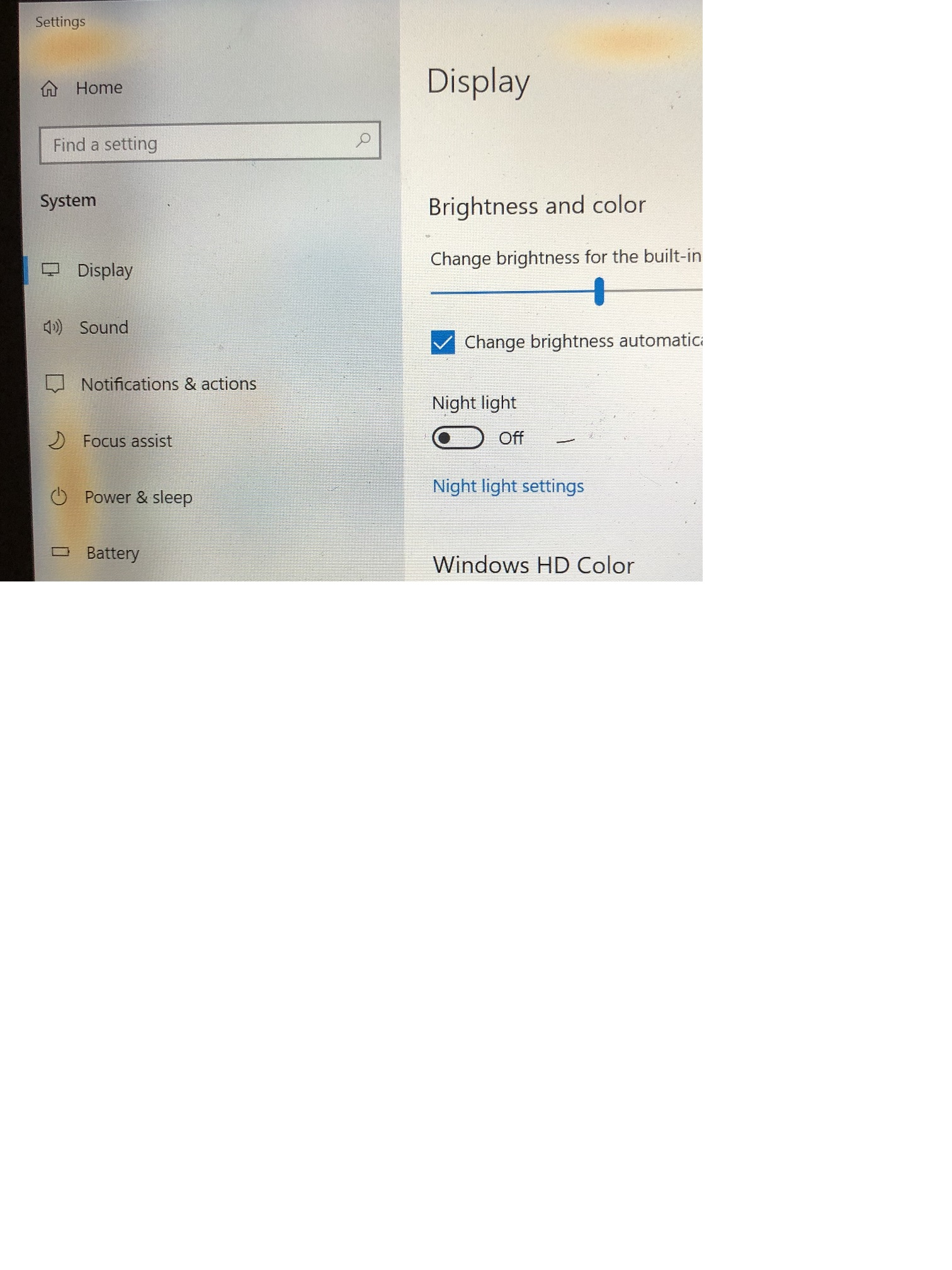 Yellow Spots on Screen - Microsoft Q&A