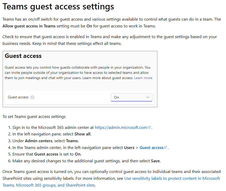 Resolving Access Issues Due to Organization Policies in Teams ...