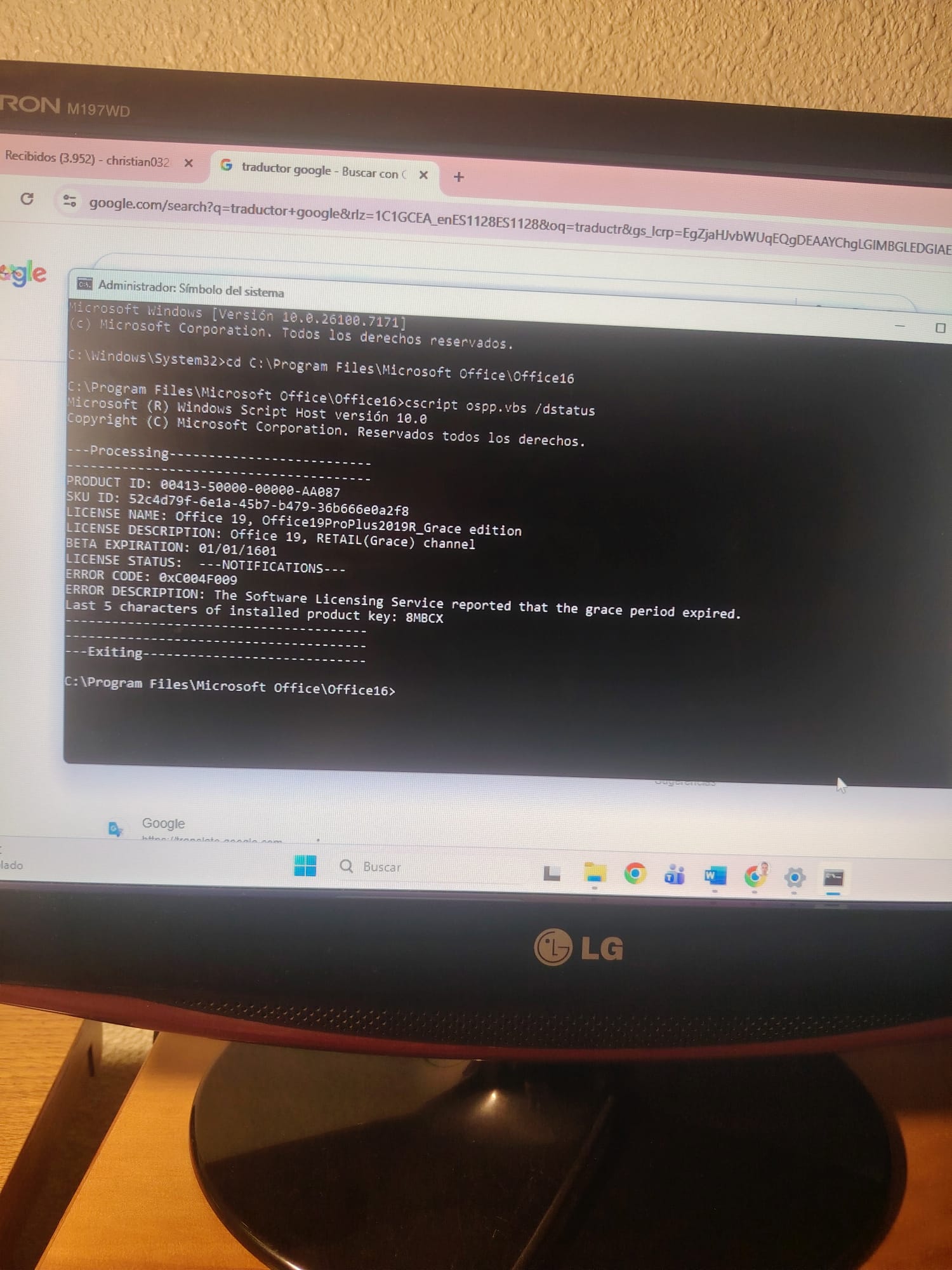 Error Code 0xc004f009 en Office Profesional Plus 2019 ¿Cómo solucionar ...