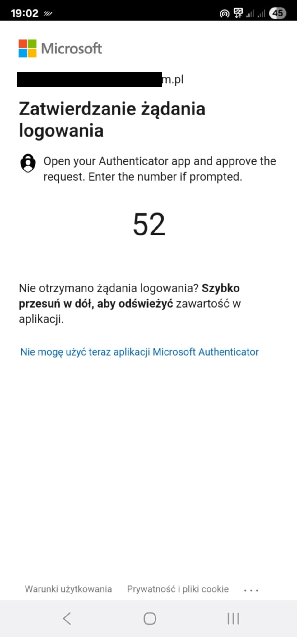 logowanie do konta - Microsoft Authenticator - Microsoft Q&A