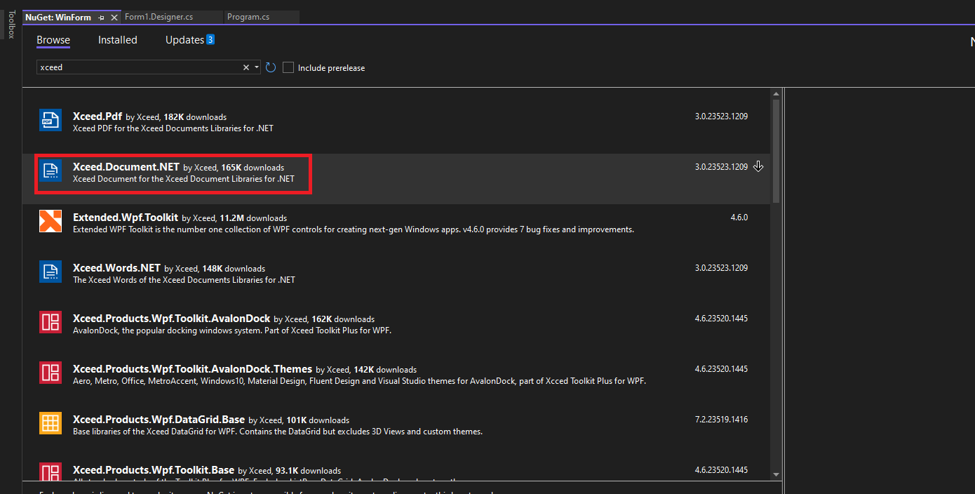 'Xceed' could not be found - Microsoft Q&A
