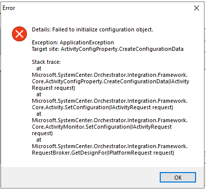 Orchestrator 2019 gets error (401) Unauthorized with SharePoint URL, when tries get Monitor List ...