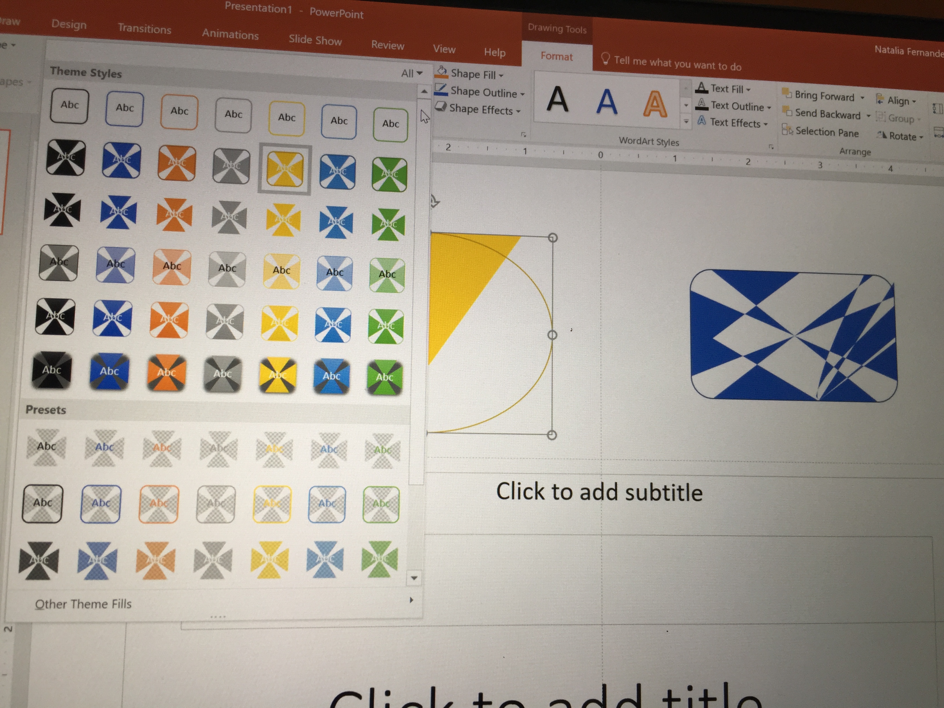 Problem with shape format options - Microsoft Q&A