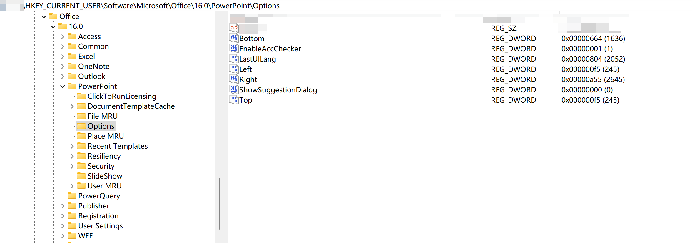 PowerPoint 365 Missing in Registry Editor W11 - Microsoft Q&A