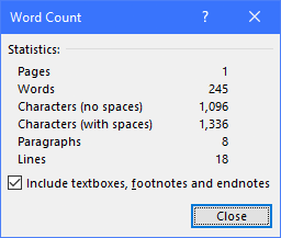 im using word and I need the footnotes to be apart of the word count ...