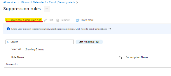 How to suppress Defender for Cloud Alerts - Microsoft Q&A