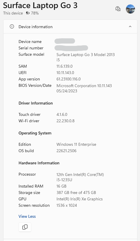 I have the serial number. How to find out its other details using the ...