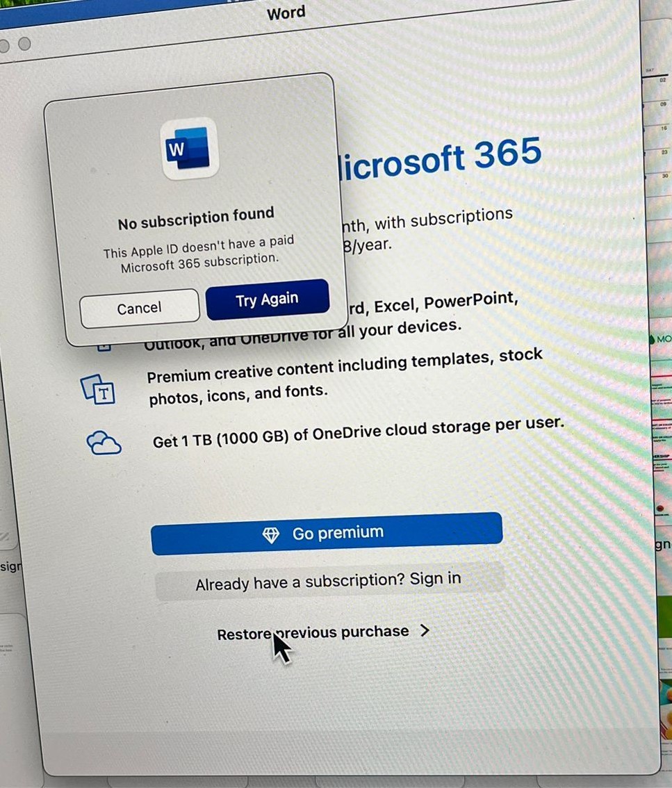 Microsoft Office 365 - License not activated (Macbook user) - Microsoft Q&A