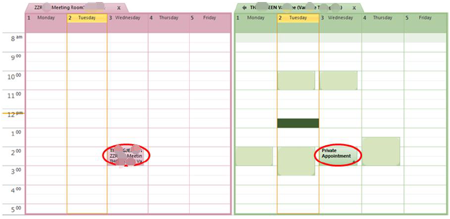 How to mark private meeting on meeting room's calendar - Microsoft Q&A