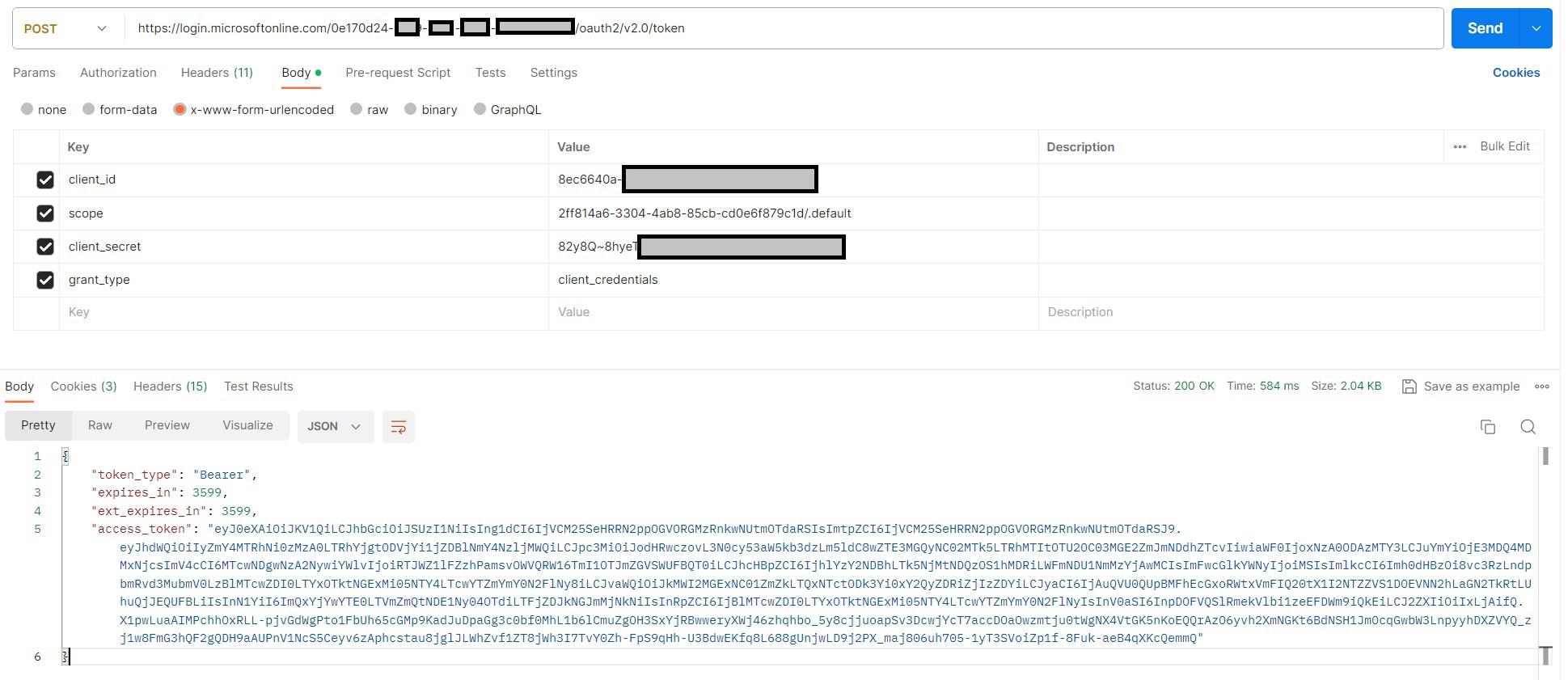 Access token for Sharepoint API is not valid - AudienceUriValidationFailedException - Microsoft Q&A