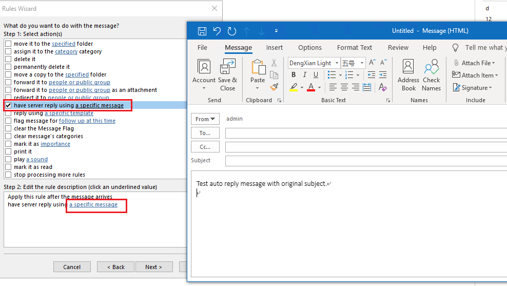 Rule to acknowledge receipt of EVERY email with ORIGINAL subject ...