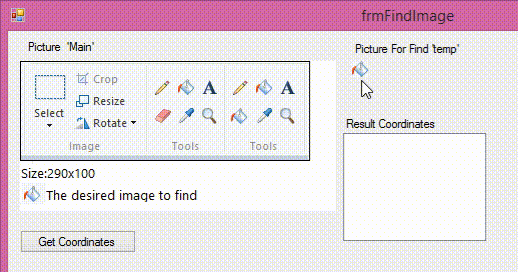 How to get specific image coordinates from within bitmap - Microsoft Q&A