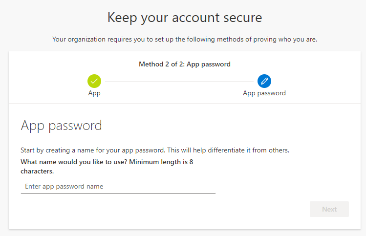 MFA. Allow to create App password, but not require it in registration campaign - Microsoft Q&A