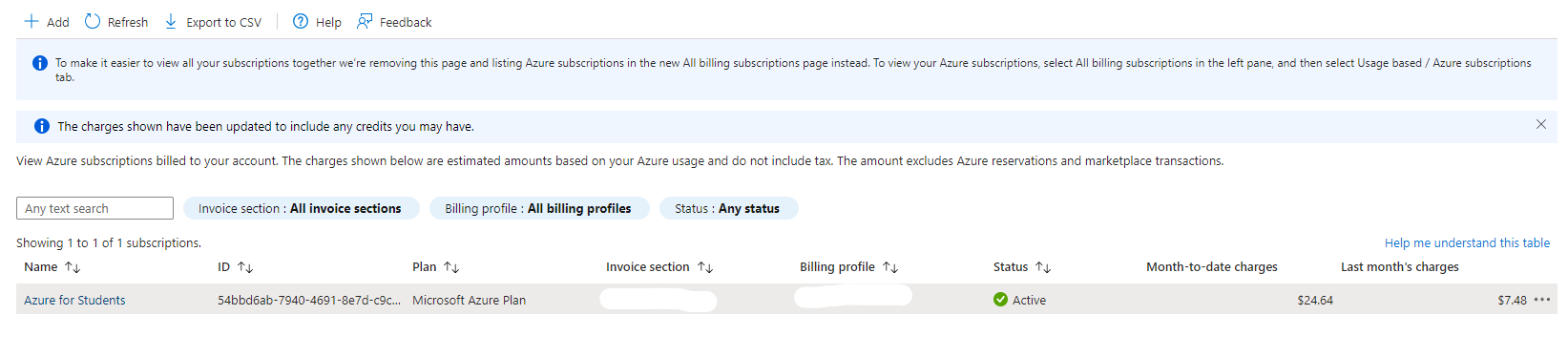 Unable To Reactivate Or Use Azure Student Subscription - Microsoft Q&A