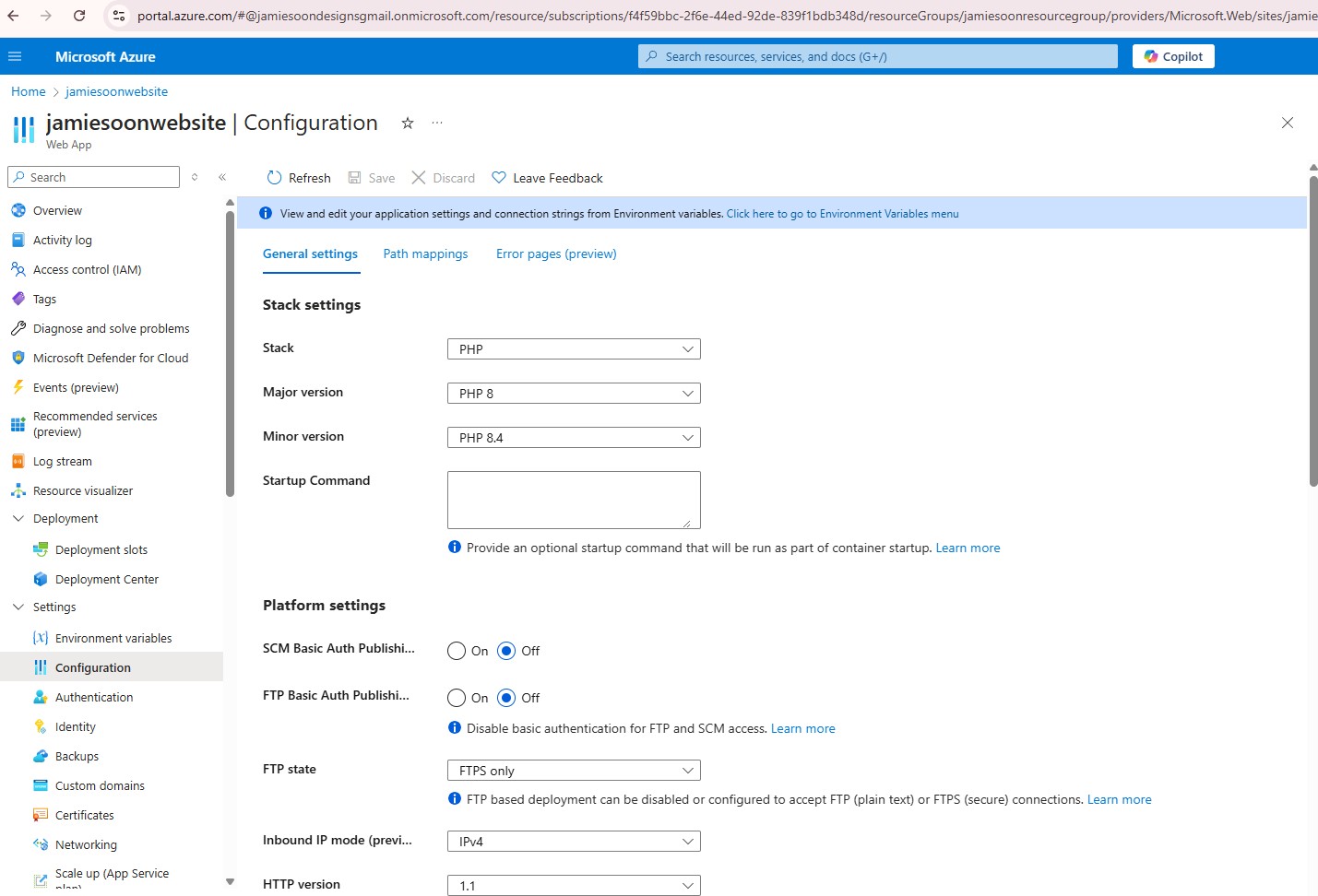 Where do I get the database name, username and password on my web app - Microsoft Q&A