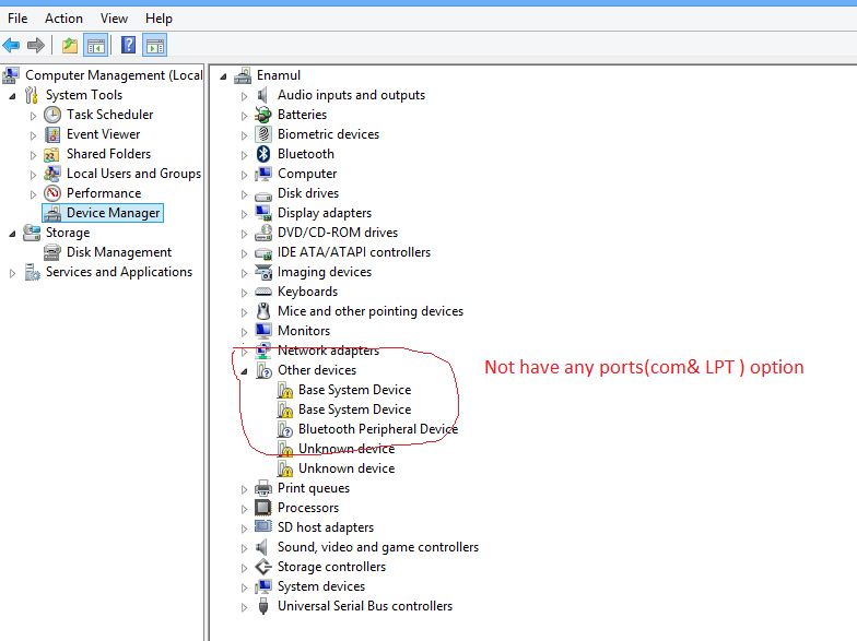 Ports (Com and Lpt) option not in device manager - Microsoft Q&A
