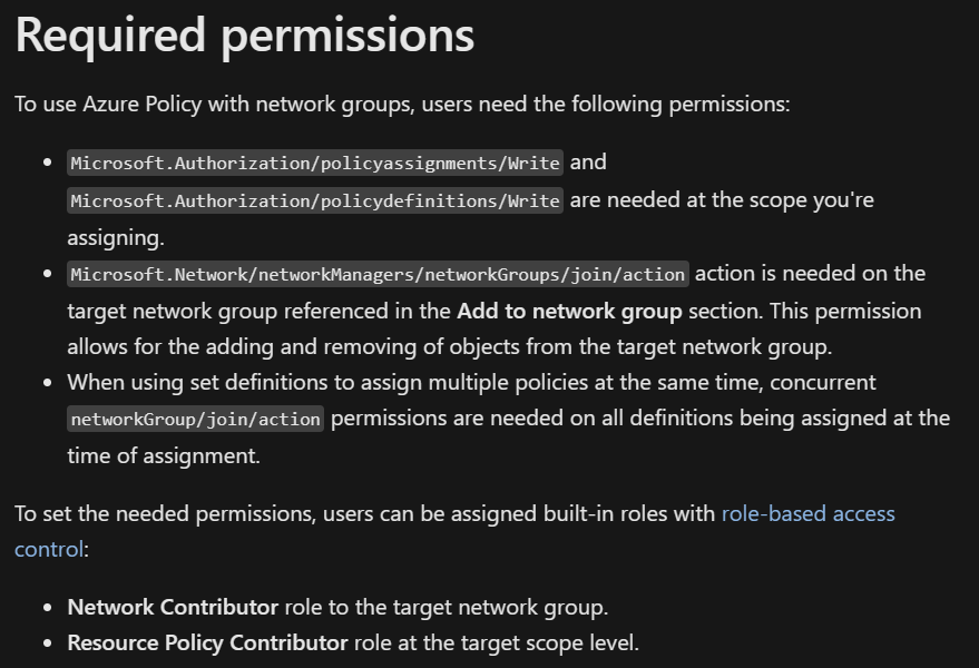 While deploying hub and spoke architecture on Azure facing problem while creating azure policy ...