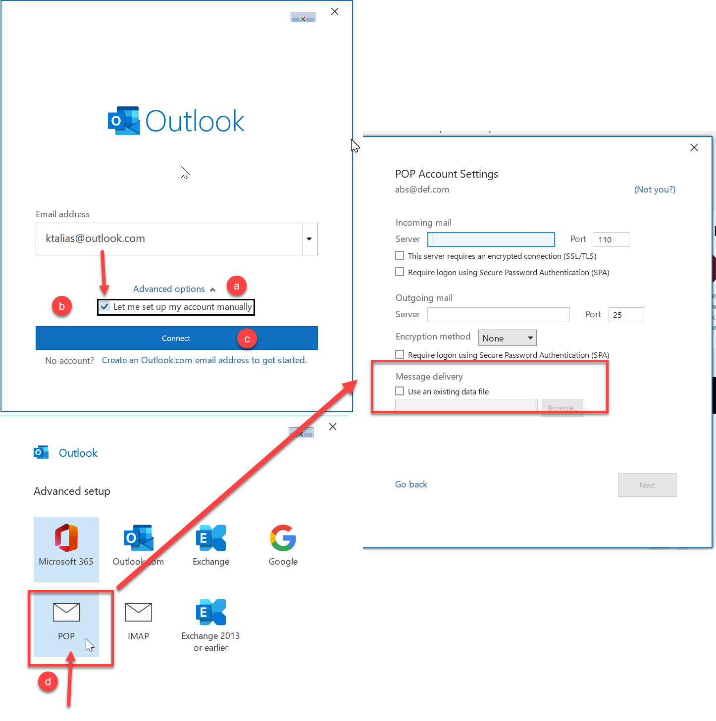 Is the Folder structure of Office Outlook contained in the .pst file ...
