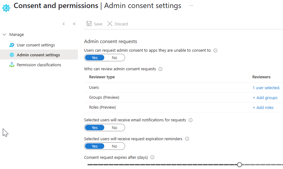 Admin consent workflow not working as expected - Microsoft Q&A