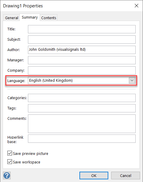 Visio language overidden to US English instead of UK English, can't ...