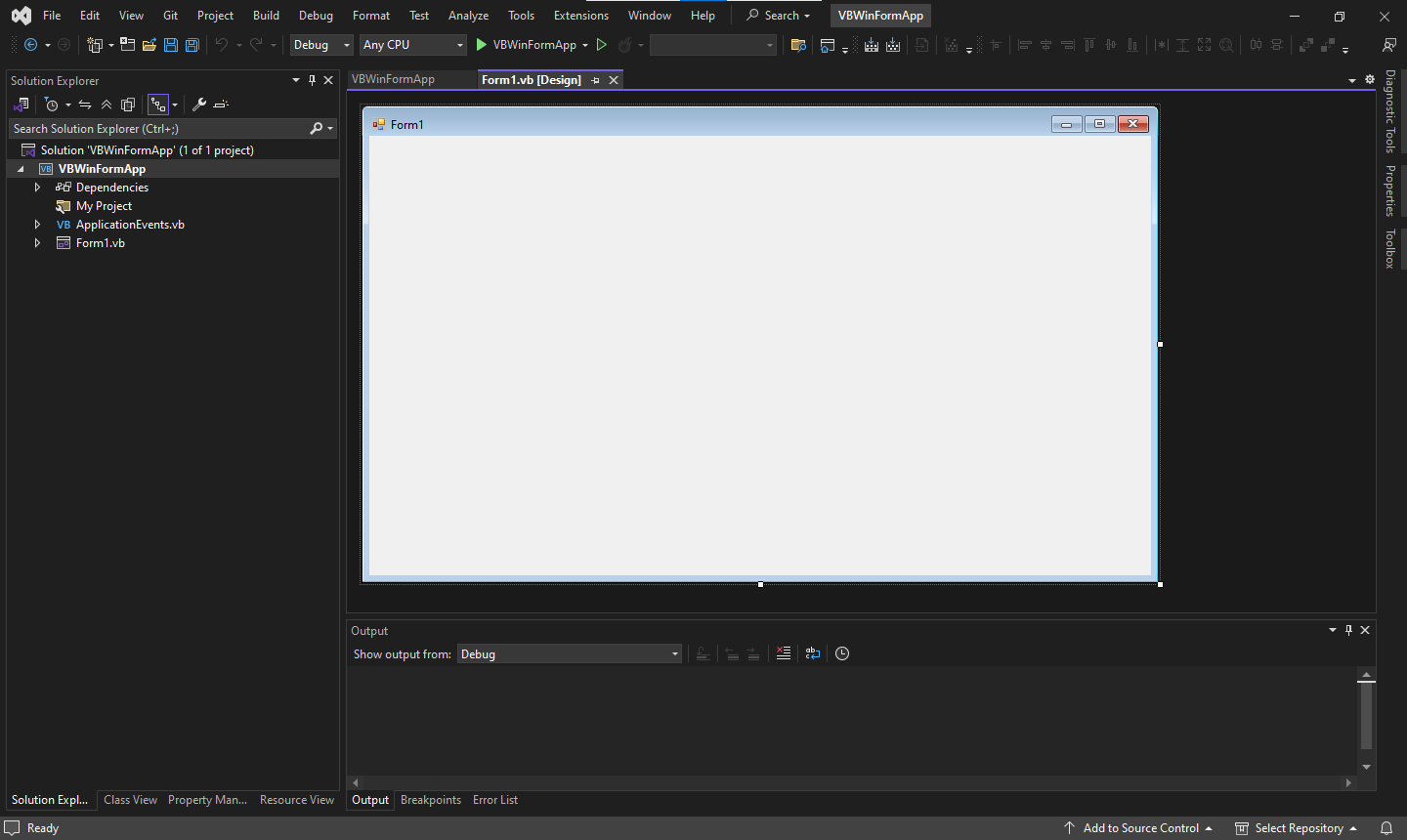How to convert a normal VB windows form to w VB .net framework windows form - Microsoft Q&A
